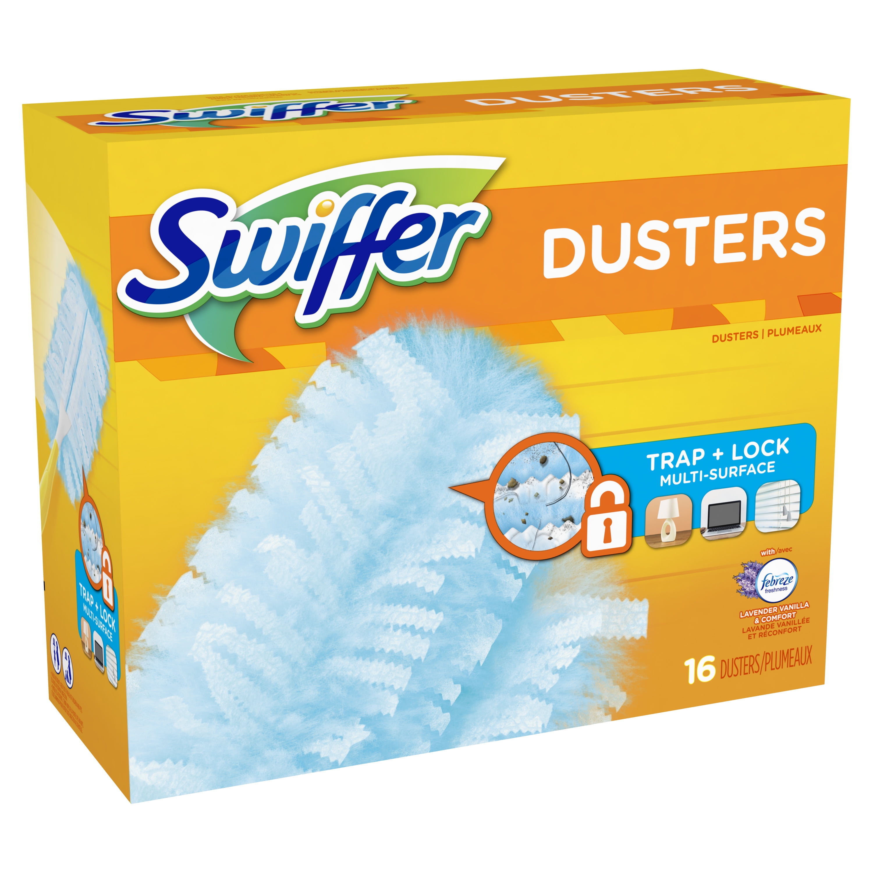 Swiffer 180 Dusters Multi-Surface Refills, Febreze Lavender & Vanilla ...