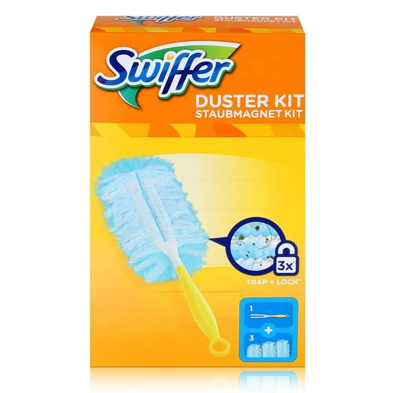 Swiffer Microfibre dust Cleaner SAF21 Set, 1 Handle and 3 Replacement ...
