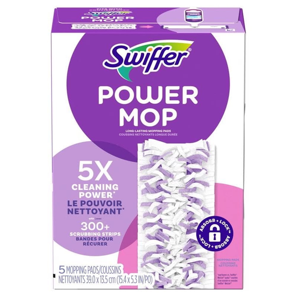 Swiffer Power Mop Multi-Surface Mopping Pad Refills (Pack of 2 ...