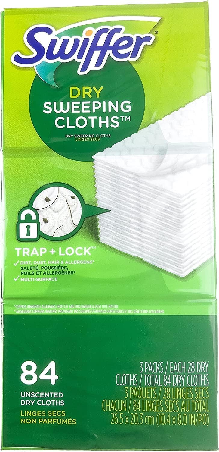 Swiffer Sweeper Dry Sweeping Cloth, 84 count (Pack of 2) - Walmart.com