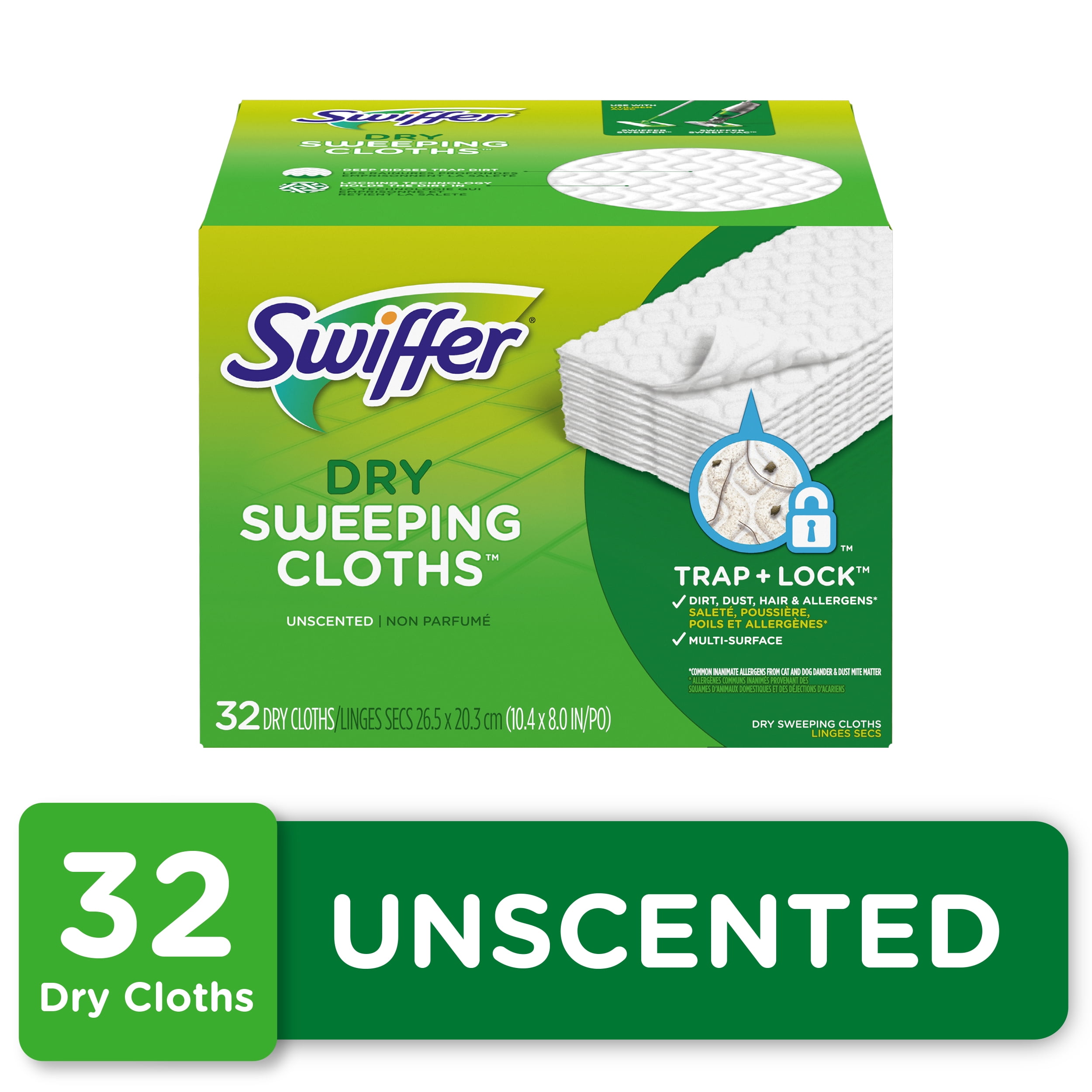 Swiffer Sweeper Dry Pad Refills, Unscented, 32 Count - Walmart.com