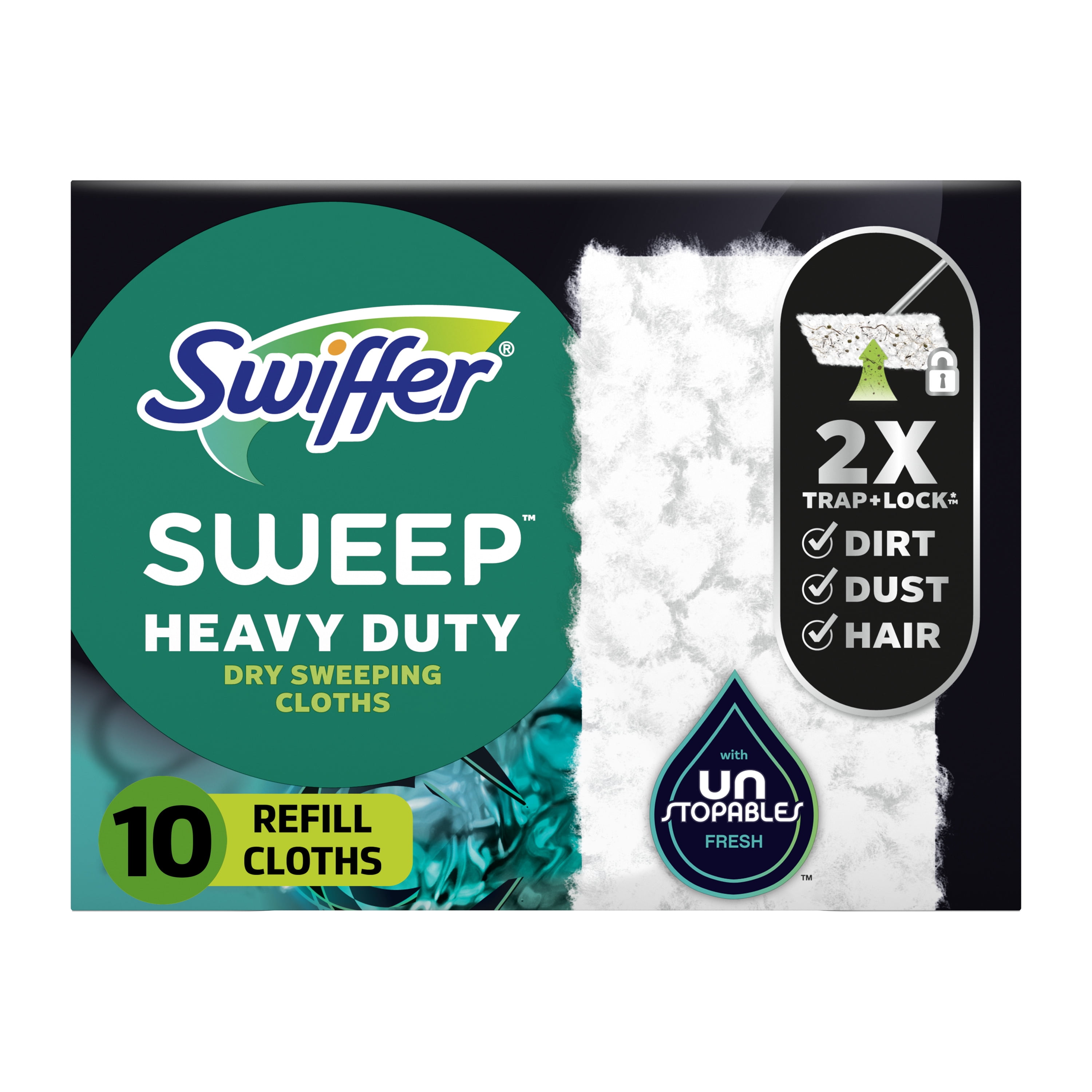 Swiffer Sweep + Mop, Dry Pads Refill, Floor Cleaner, Cleaning Cloths ...