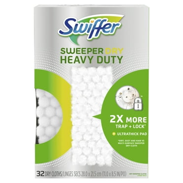 Swiffer Sweeper Heavy Duty Dry Sweeping Cloths, Multisurface Cleaning ...