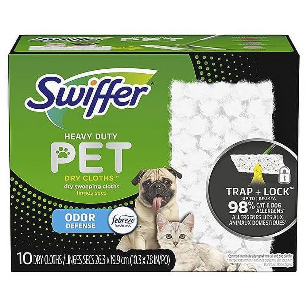 Swiffer Sweeper Pet Heavy Duty Dry Multi-Surface Cloth Refills for ...