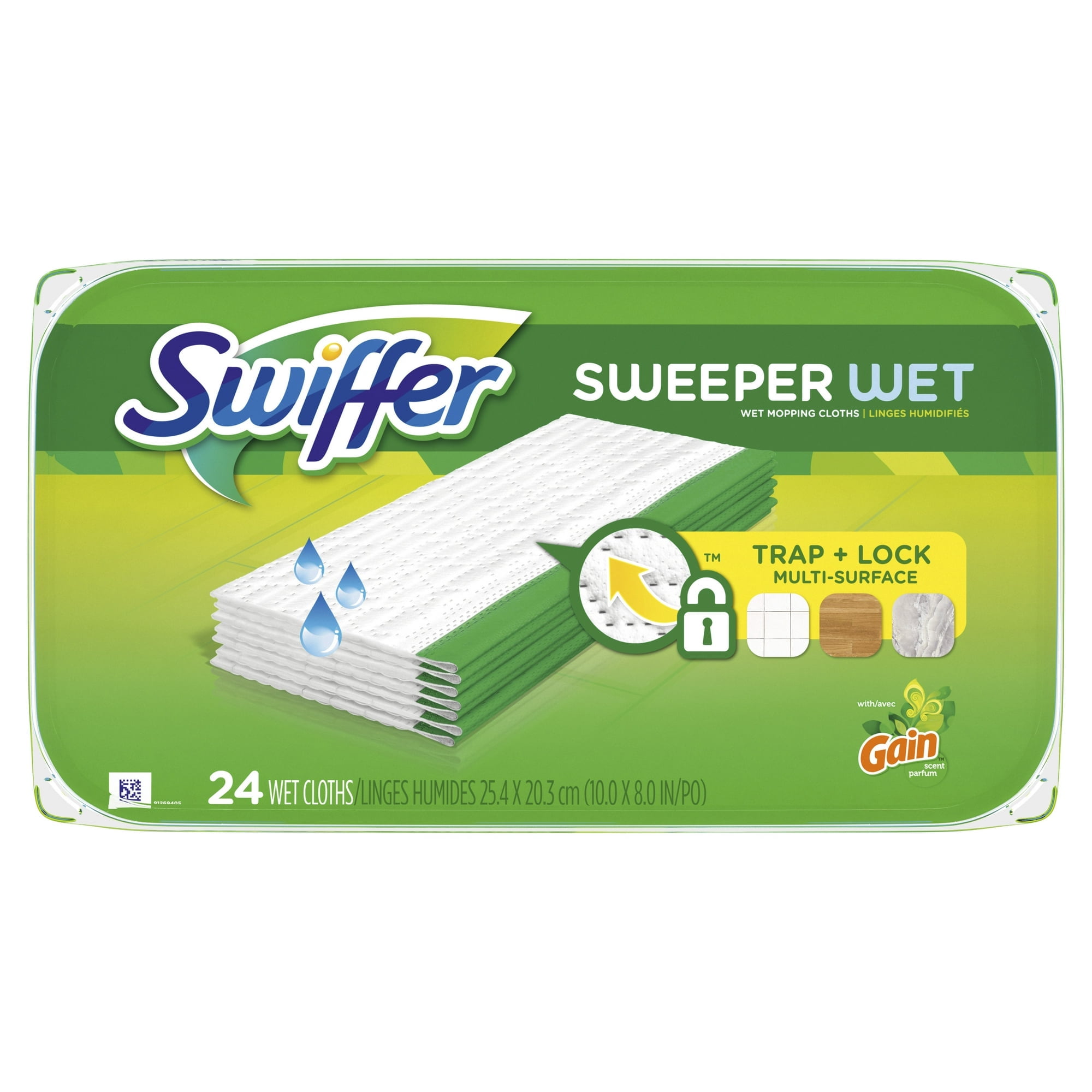 Swiffer Sweeper Wet Mopping Cloths, Gain Original, 24 Count (2 Packs) - Walmart.com