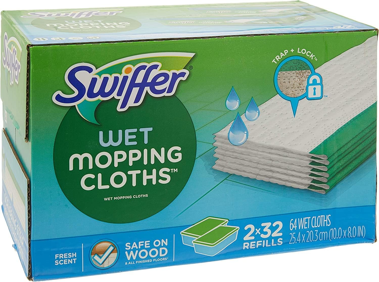 Swiffer, Sweeper Wet Mopping Cloths, 64 ct, Open Window Fresh - Walmart.com