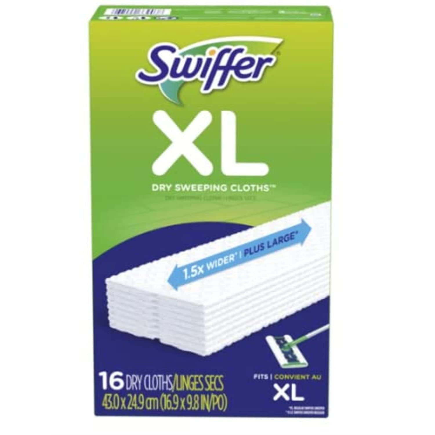 Swiffer Sweeper X-Large Disposable Sweeping Cloths, 16-Count Boxes Pack ...