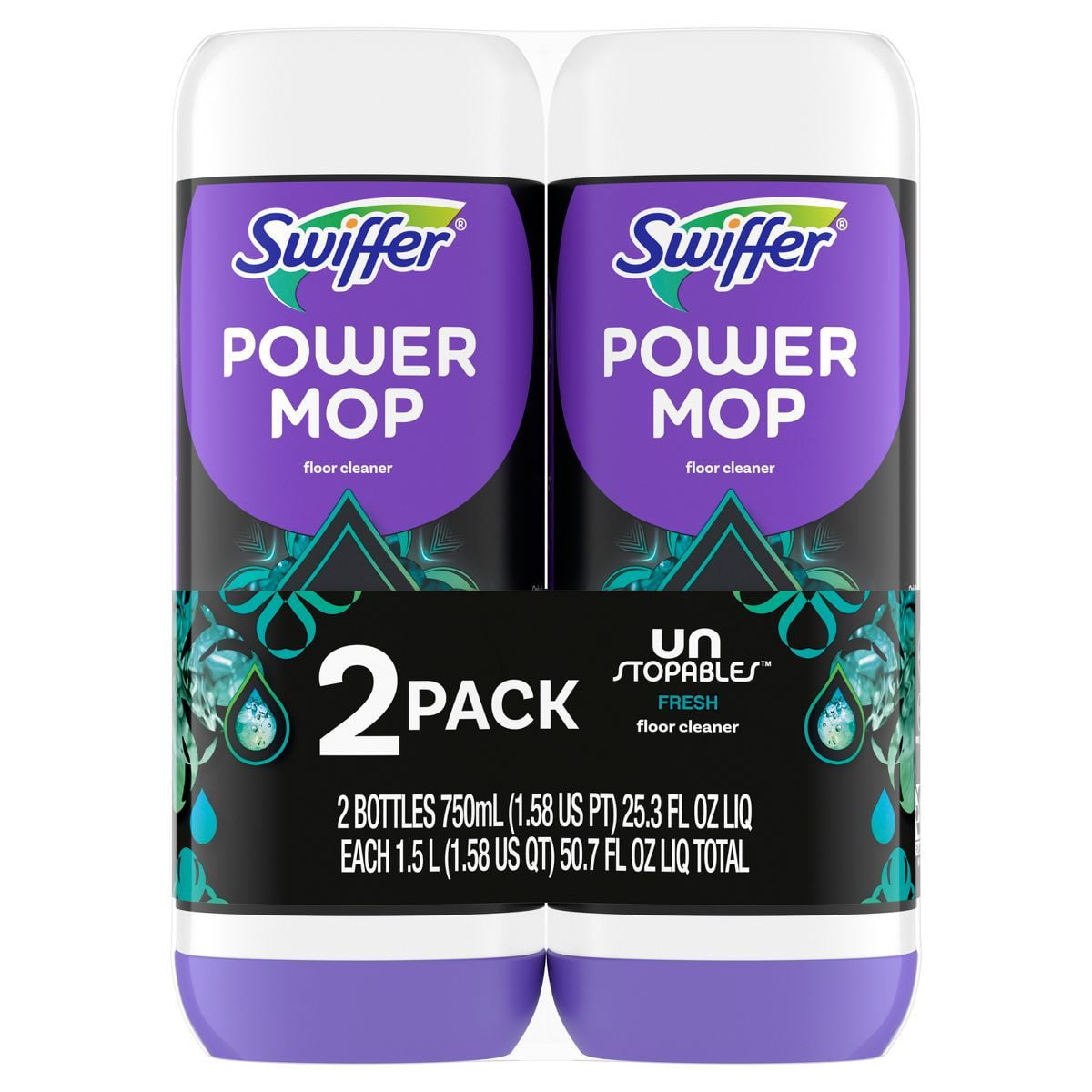 2X - Swiffer Unstopables Fresh PowerMop Floor Cleaner Refill - 2ct/50.7 ...