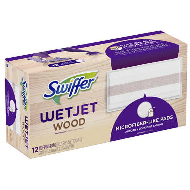 Swiffer WetJet 12 Count Wood Cleaning Pad Specifically Engineered W ...