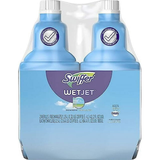 Swiffer WetJet Floor and Hardwood Multi-Surface Cleaner Solution Refills, Open Window Fresh ...