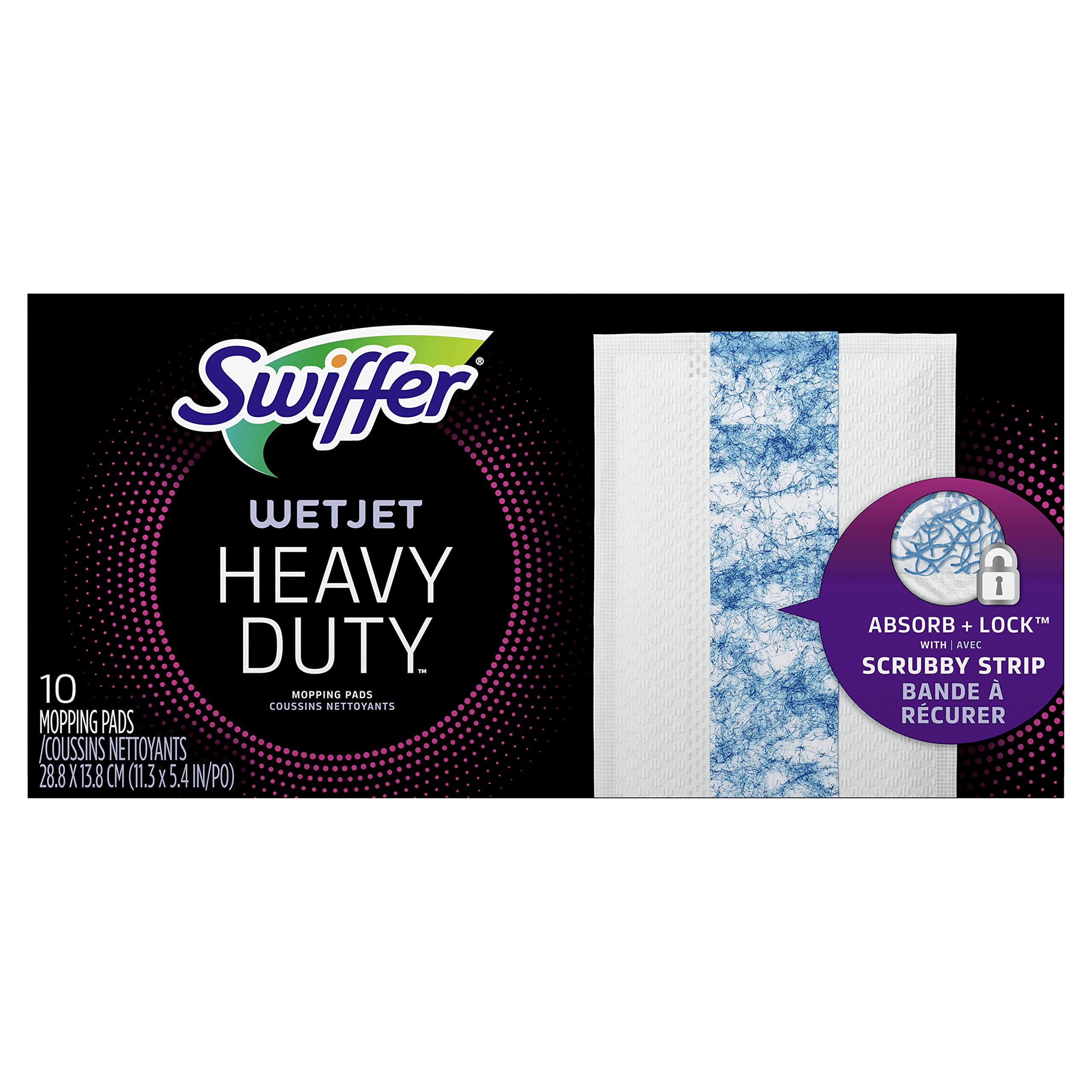 Swiffer WetJet Hardwood Floor Spray Mop Pad Refill Extra Power 10 Count - Walmart.com