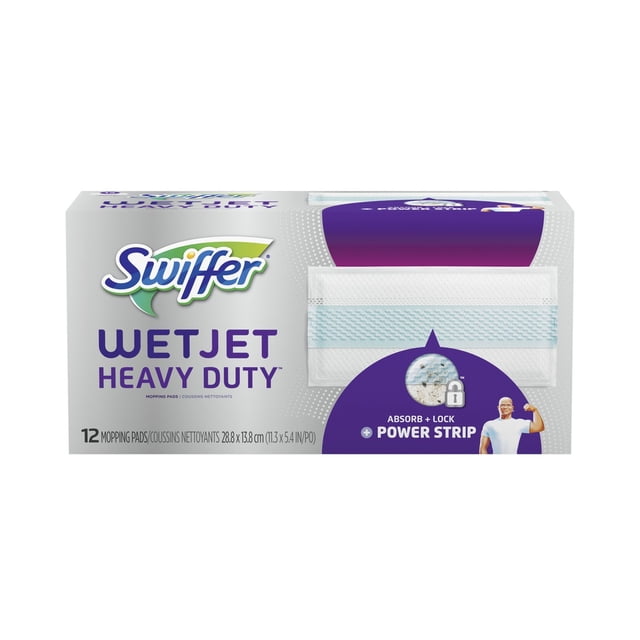 Swiffer WetJet Heavy Duty Mopping Pads, 12 Count - Walmart.com