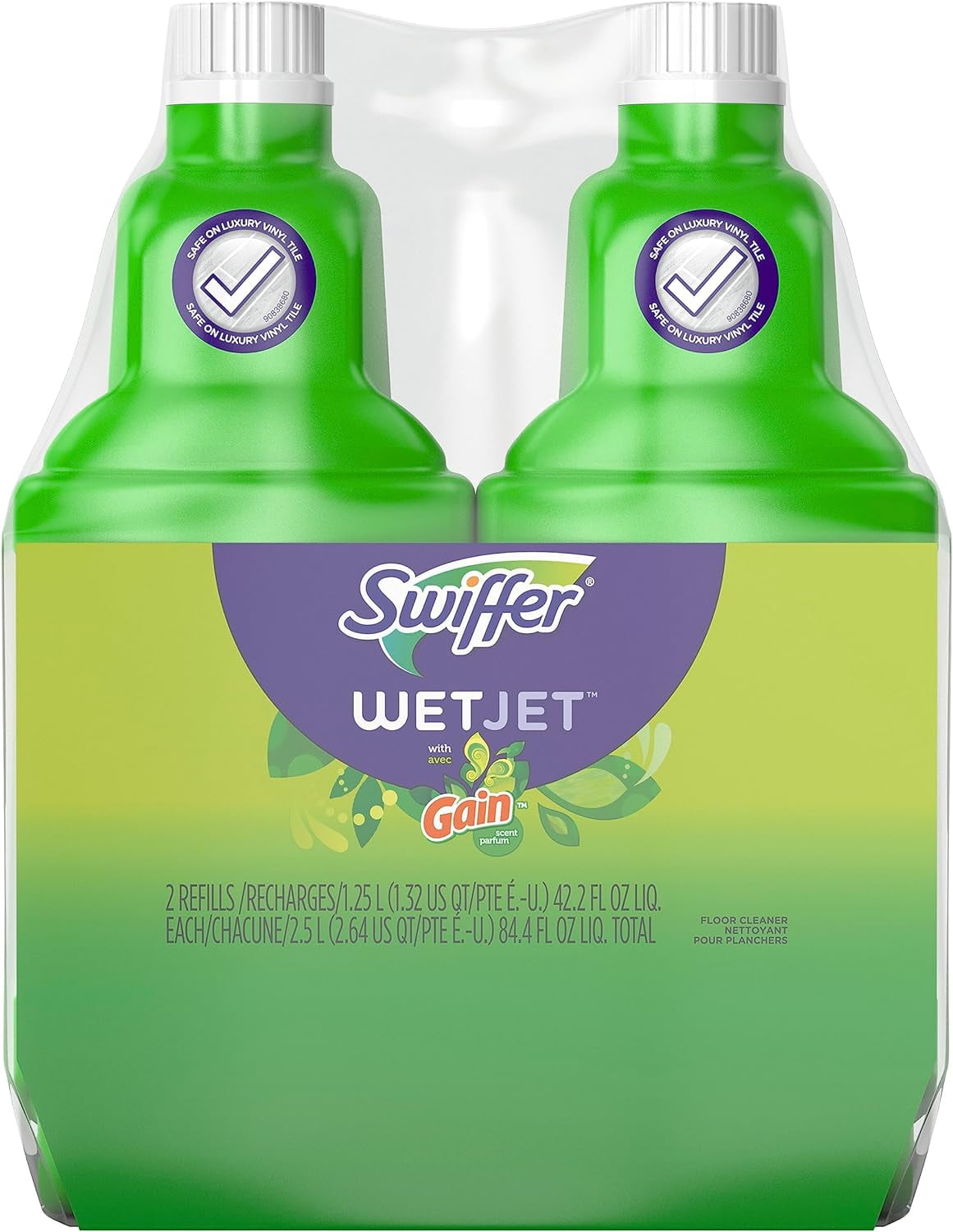 Swiffer WetJet Multi-Purpose and Hardwood Liquid Floor Cleaner Solution ...