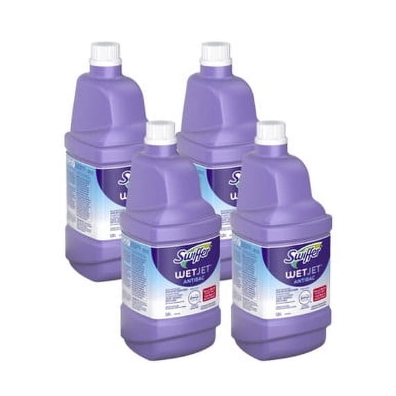 Swiffer WetJet Multi-Surface Cleaner Solution - Fast Drying, 1.25L (4 ...
