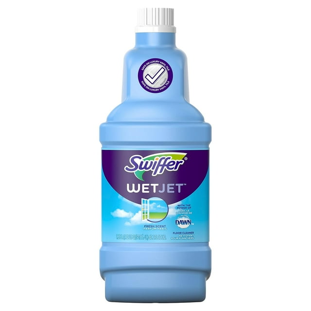 Swiffer WetJet Multi-purpose Floor Cleaner Solution Refill Open Window Fresh Scent 1.25L ...