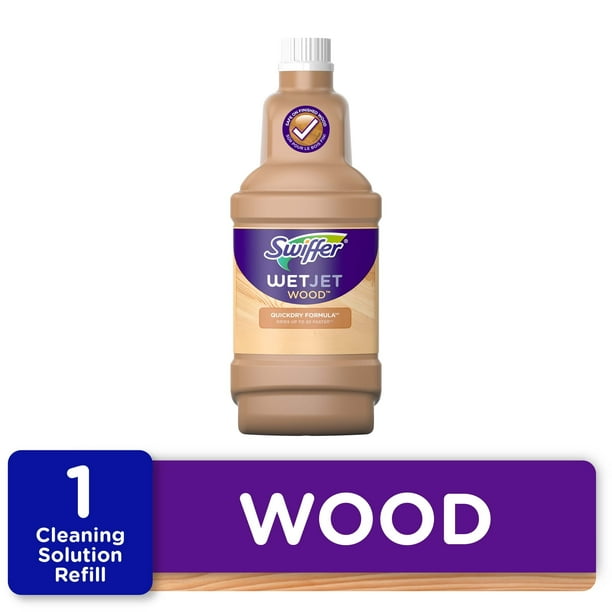 Swiffer WetJet Wood Floor Cleaner Solution Refill, 1 Ct - Walmart Business Supplies