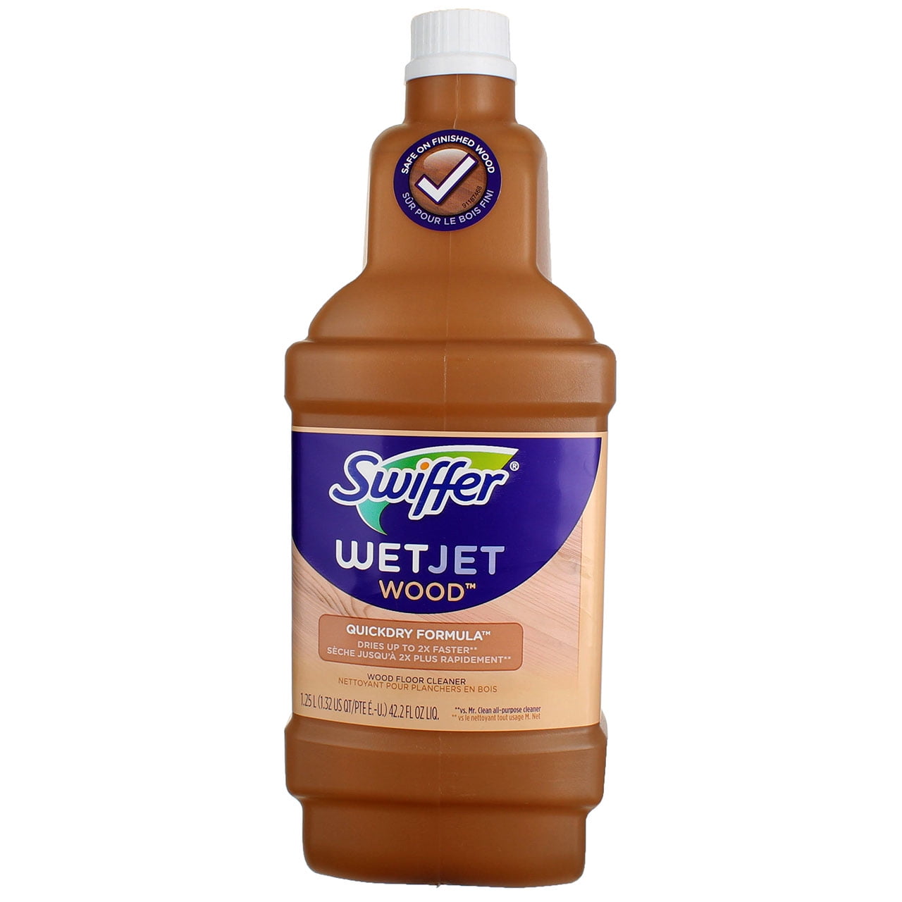 Swiffer WetJet Wood Floor Cleaner Solution, 42.2 fl oz, Quick Dry ...