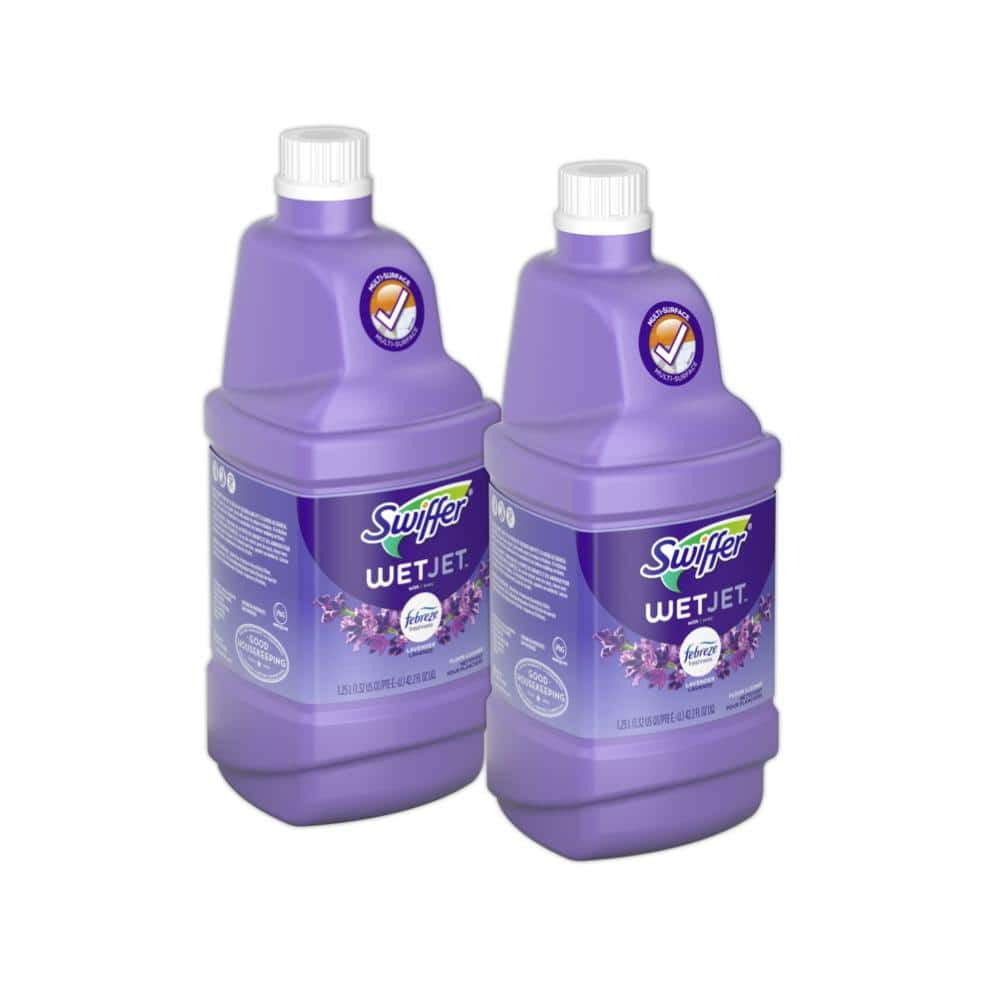 Swiffer Wetjet 42.2 oz. Lavender Vanilla and Comfort Scent Liquid ...