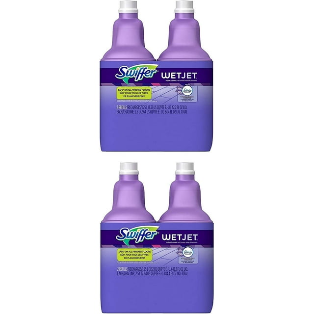 Swiffer Wetjet Multi-Purpose Floor Cleaner Solution Refill (Pack of 4) - Walmart.com