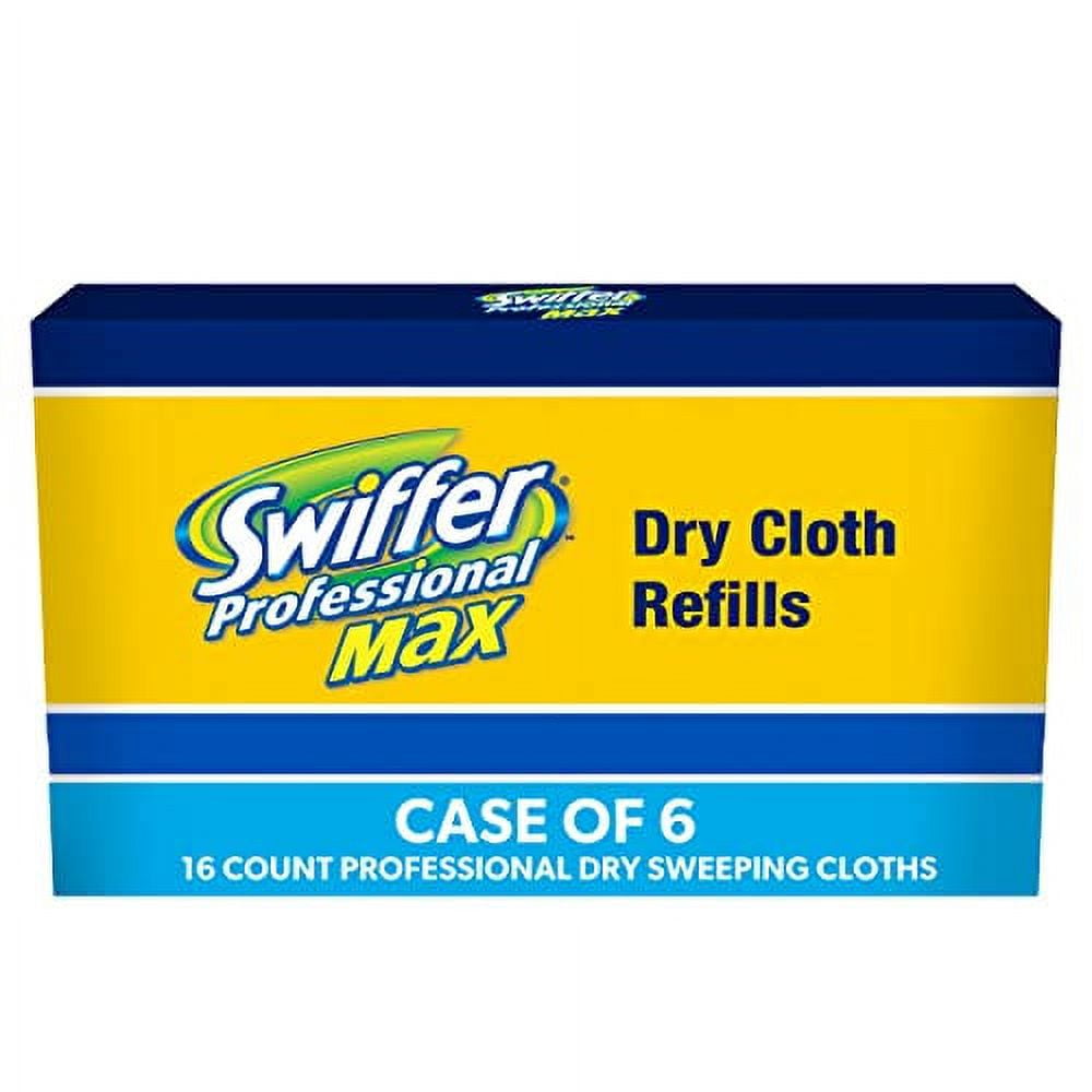 Swiffer max/xl dry refill cloths, 17.88 x 10, white, 16/box, 6 boxes ...