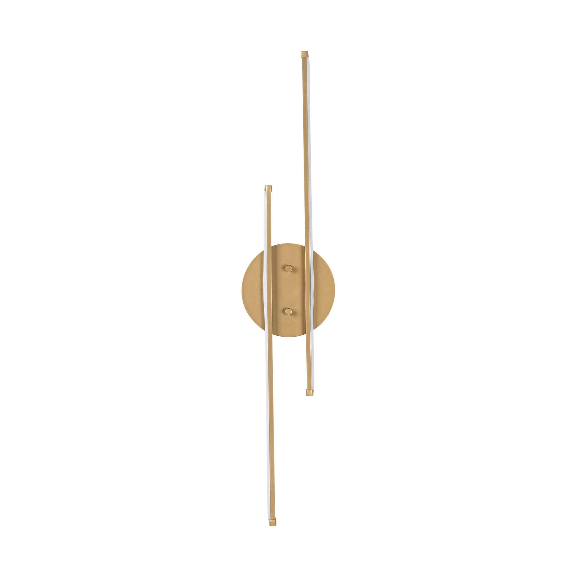 Swift Beacon Dual Beam Gold Wall Sconce Light - Sturdy Metal Body with ...
