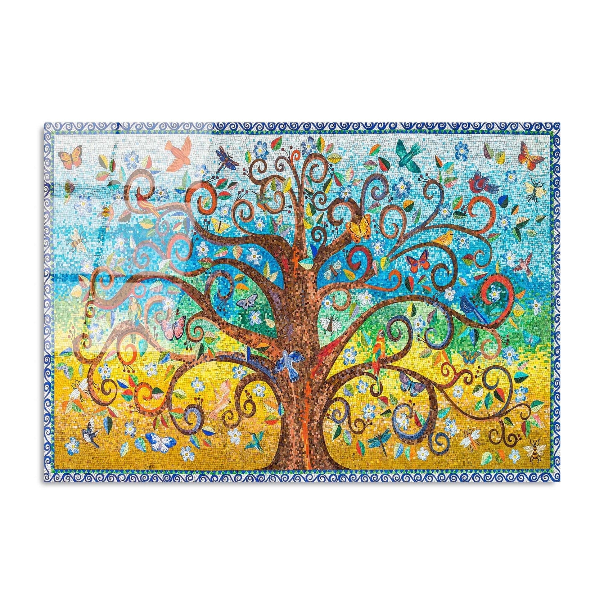 Swift Beacon Enchanted Tree Whimsy UV Glass Wall Art - 4mm Thick and ...