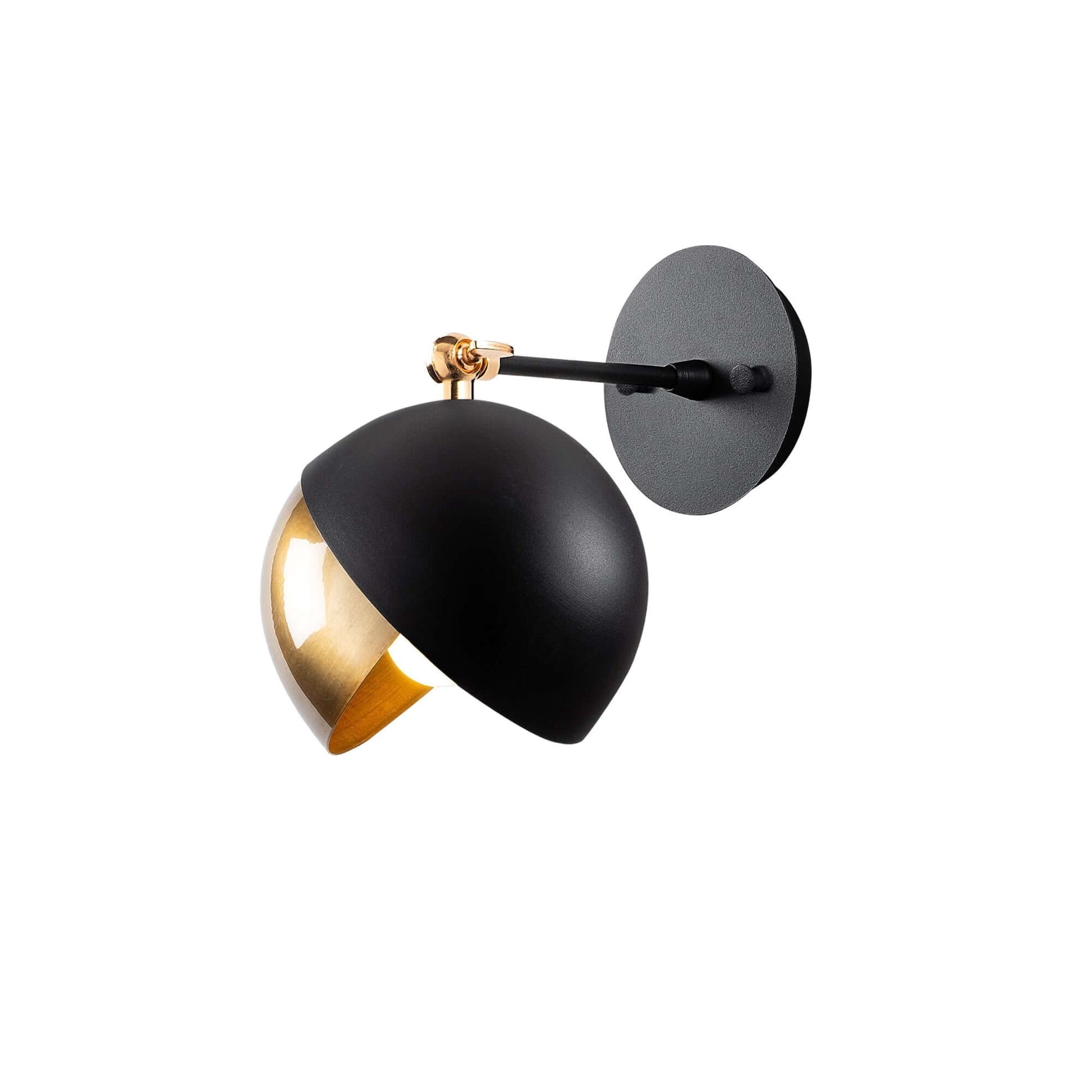 Swift Beacon Tilted Sphere Wall Sconce Light - Sturdy Metal Body with ...