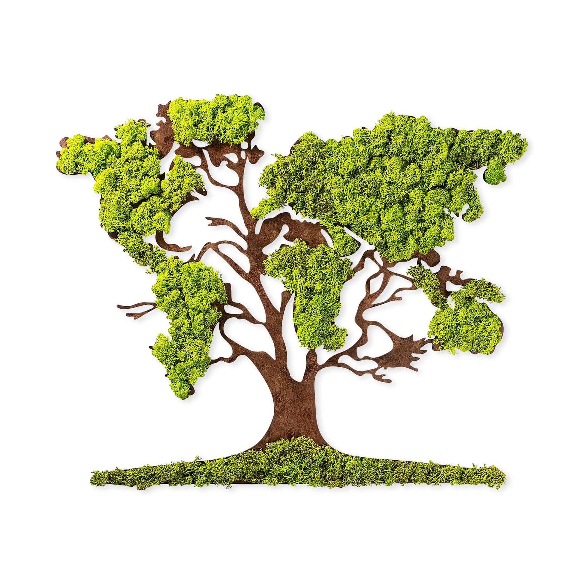 Swift Beacon Verdant Grove Preserved Moss Wall Art - MDF Wood Body ...