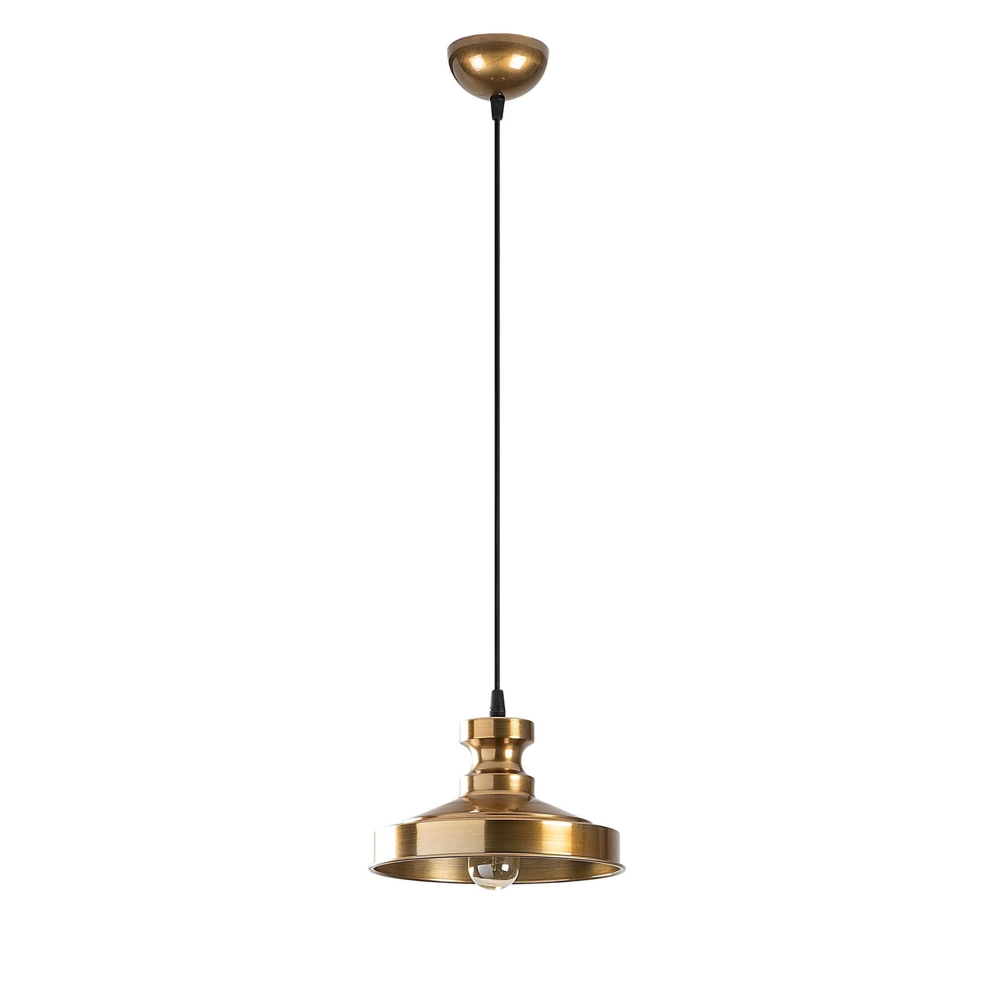 Swift Beacon Vintage Luxe Brass Pendant Light Fixture - Hanging Pendant Lights for Kitchen ...