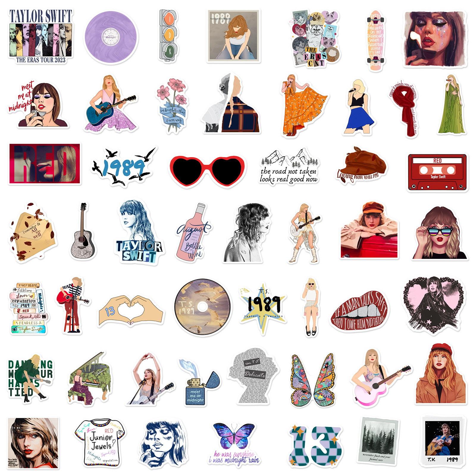 Swift Christmas Gifts for fans Stickers 50PCS,Laptop Sticker Waterproof ...