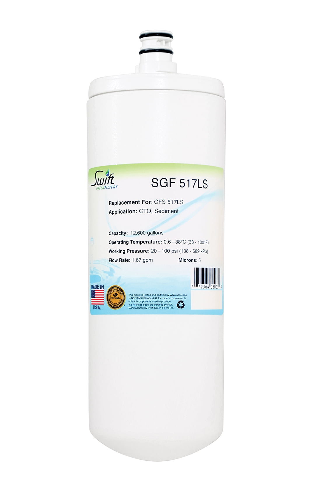 Swift Green Filters SGF 517LS Replacement Water Filter for Aqua Pure ...