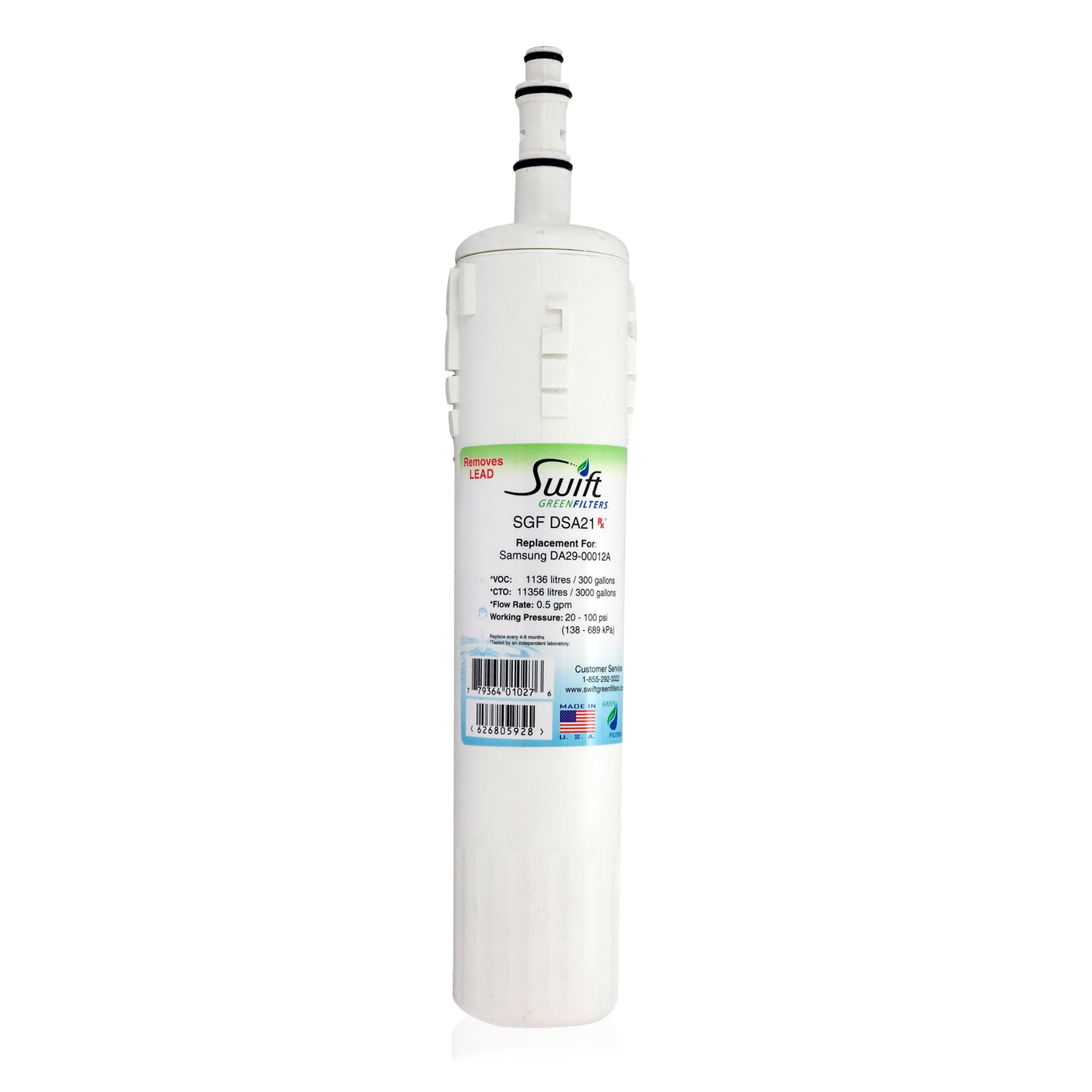 Swift Green Filters SGF-DSA21 Rx Compatible Refrigerator Water Filter ...