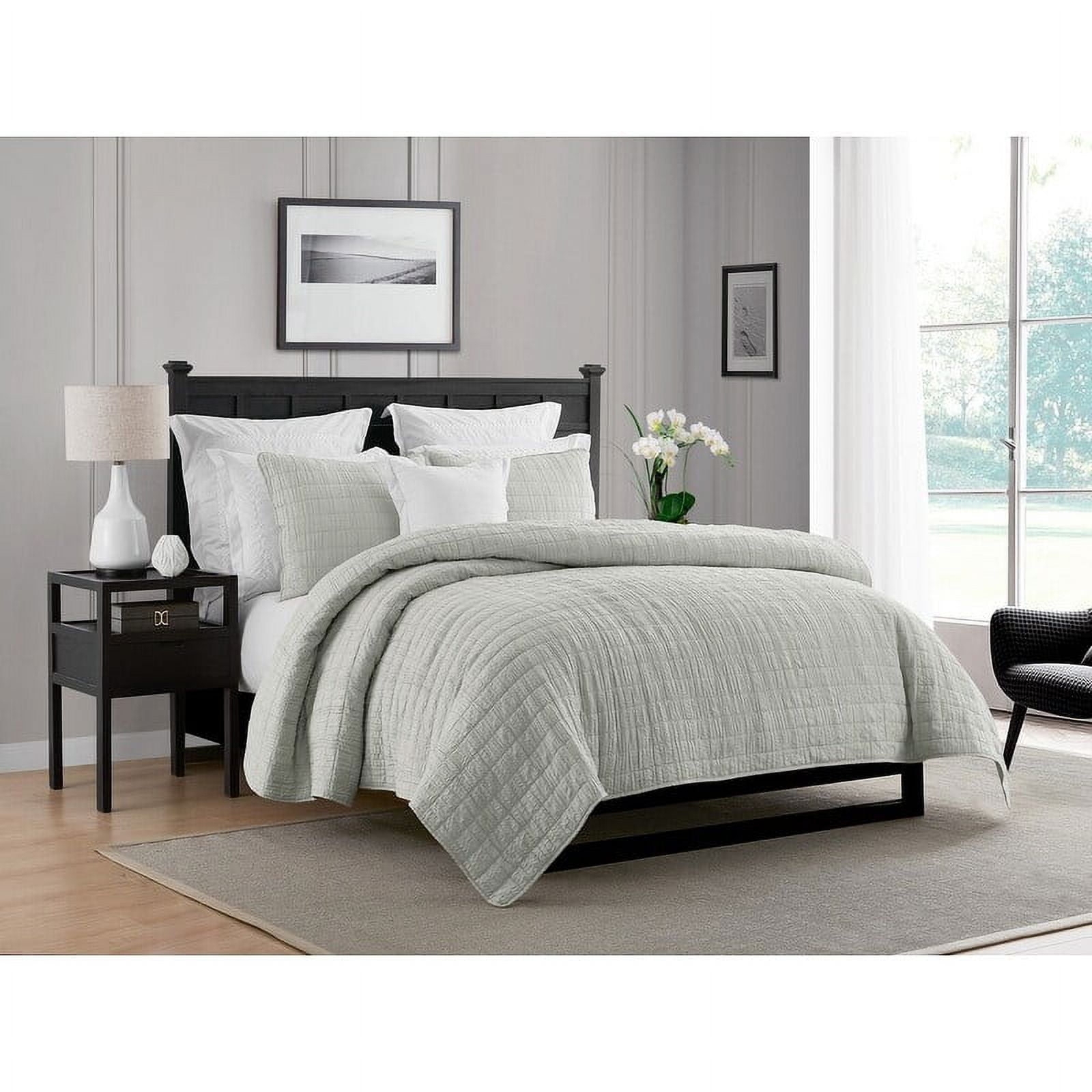 Swift Home Crinkle Enzyme Wash Oversized Coverlet/Bedspread Quilt Sets ...