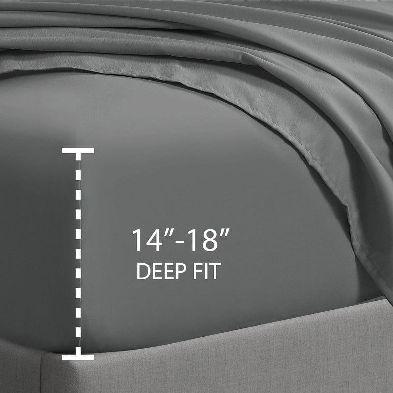 Swift Home Twin XL Bed Sheet - Microfiber, 16" Deep Pocket, Fit for 14 ...