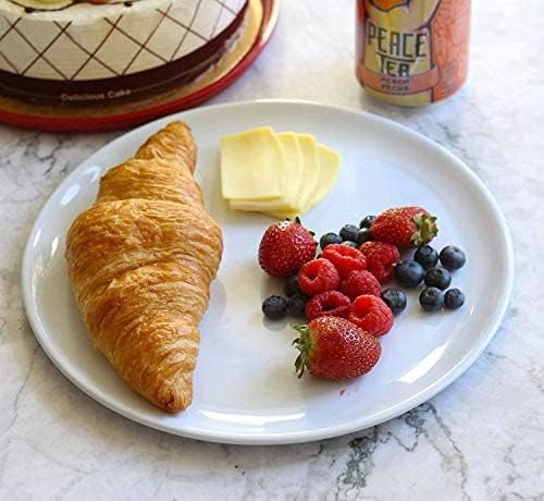 Swift International Serving Dinner Plates Plain White 12 Inch Round ...