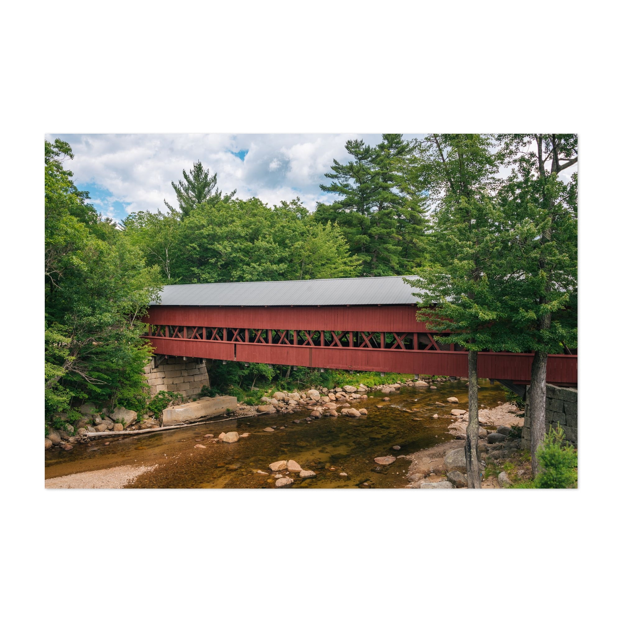 Swift River Covered Bridge - New Hampshire Photography Unframed Wall ...