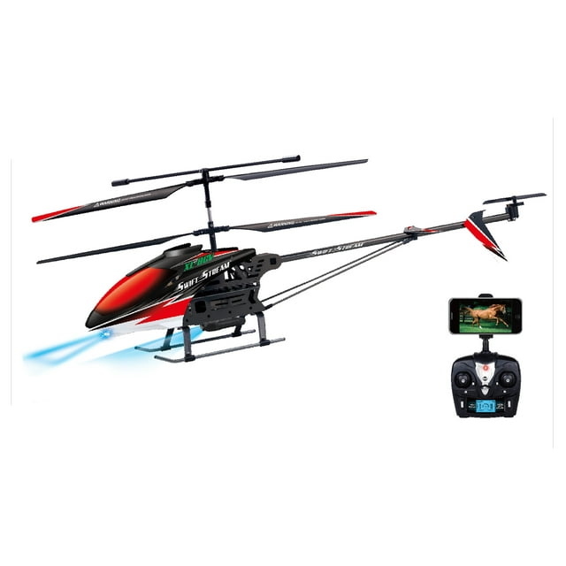 Swift Stream RC 33" Extra Large Wi-Fi Camera Helicopter - Walmart.com