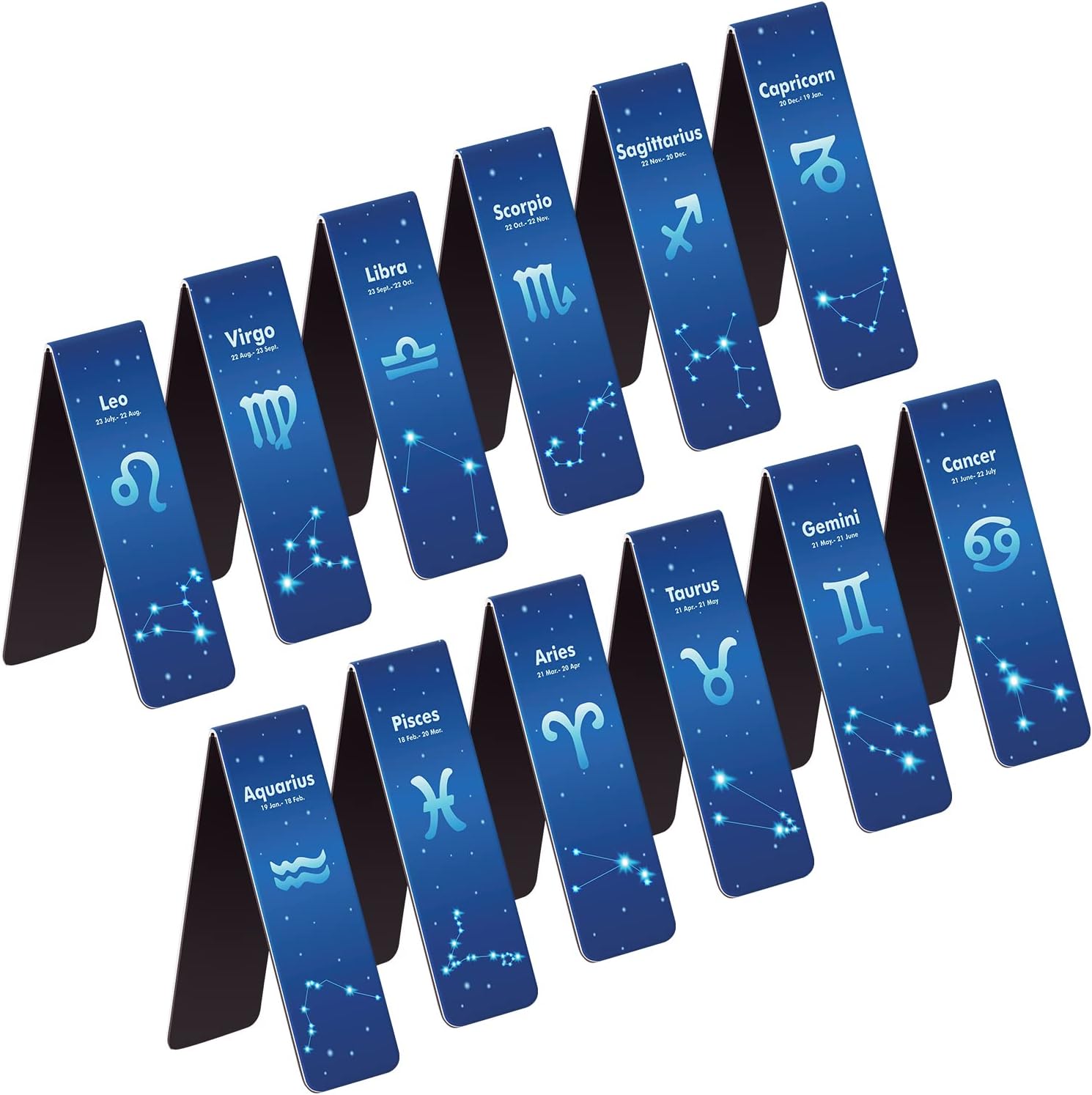 SwiftPulse-12 Pack Magnetic Bookmark, Book Marker Clip for Teachers ...