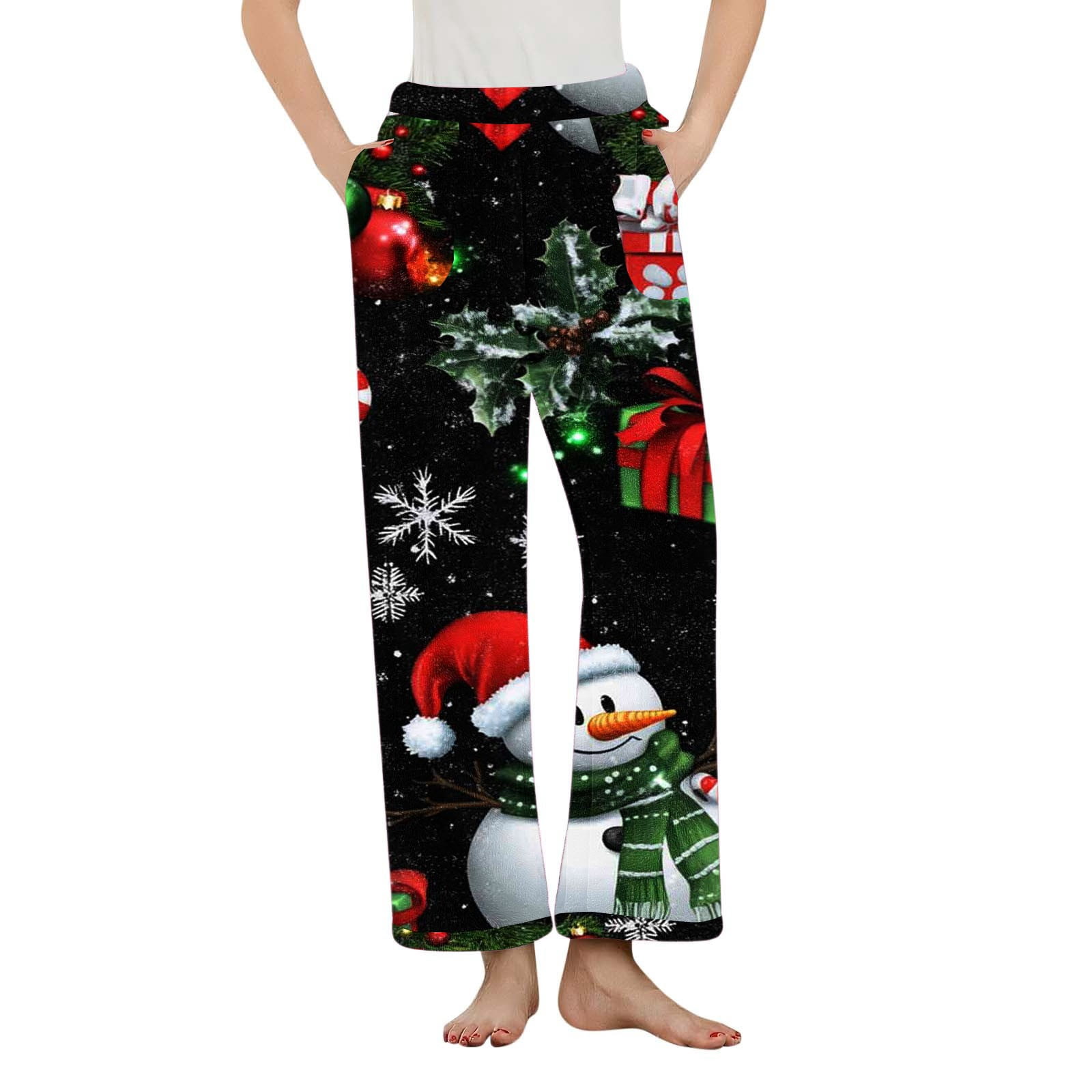 SwiftWear Festive Christmas Flannel Plaid Pajama Pants - Cozy Sleepwear ...