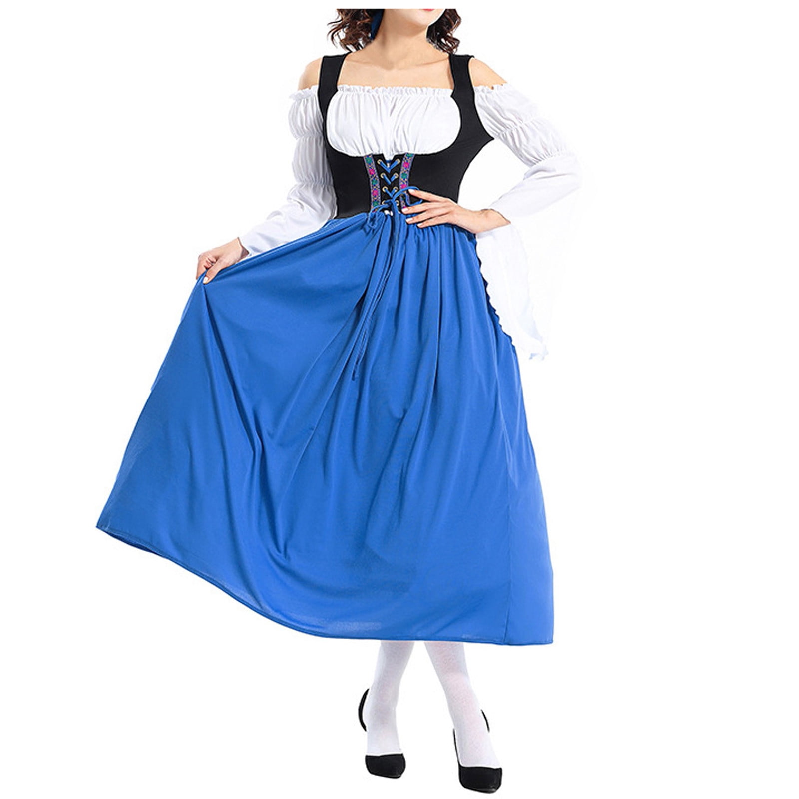 SwiftWear Women's Oktoberfest Beer Festival Costume - Long Sleeve Dress ...