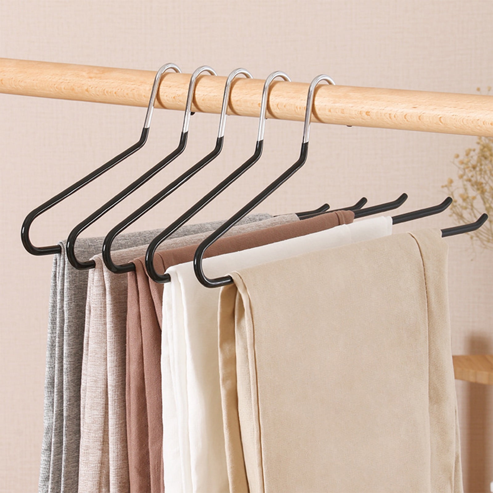 Swiftstock Pants Hangers Z Shaped Saving Metal Closet Organizer,Clothes ...