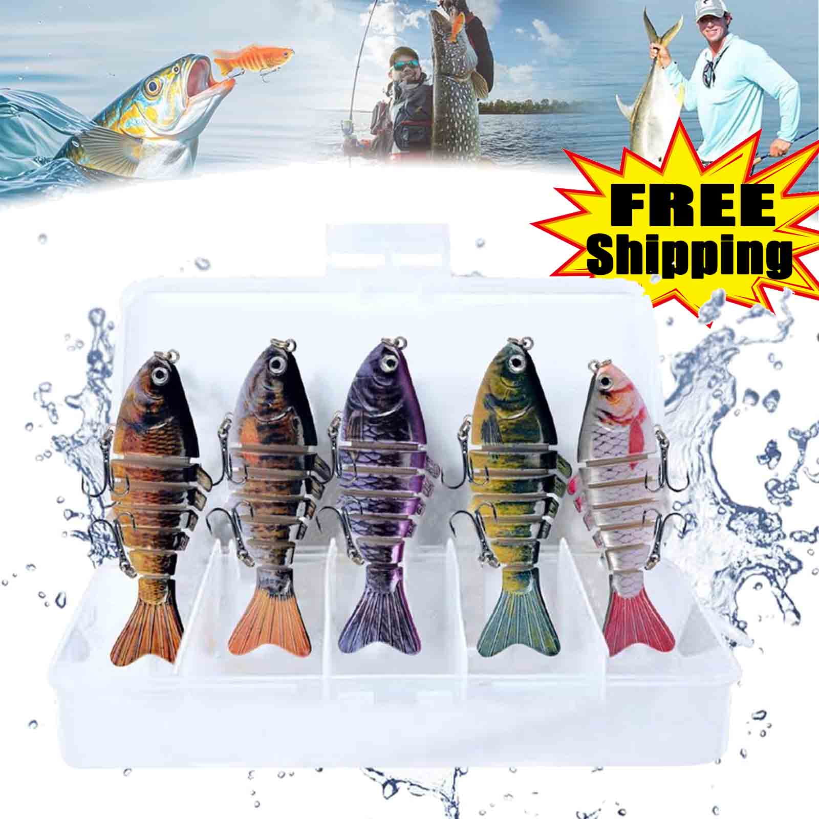 Swiftstock Robotic Fishing Lure, 3D Swimming Bait for Freshwater ...