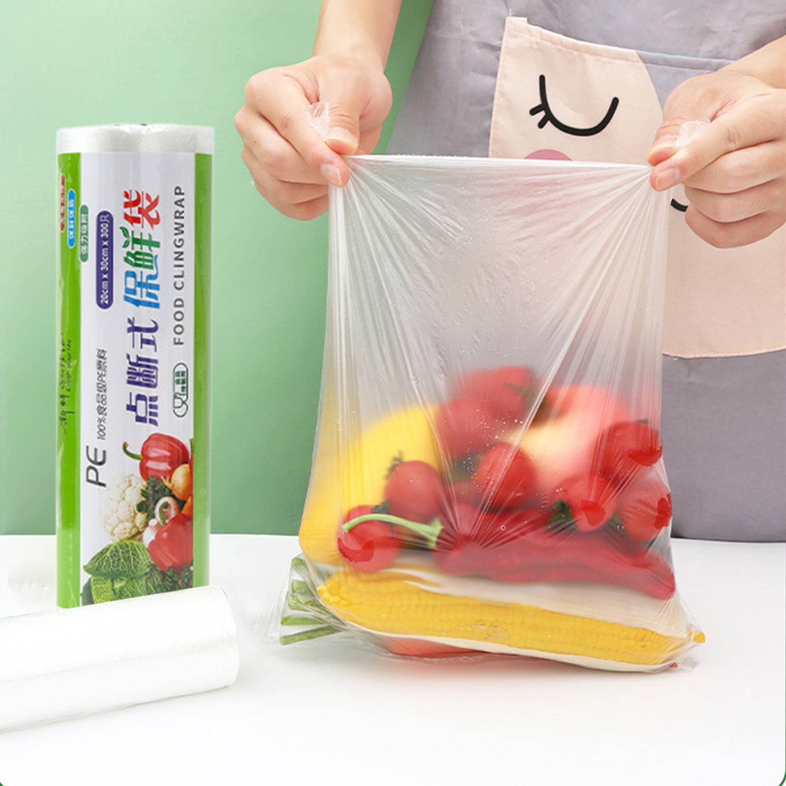 Swiftyle 1-3 Sets Perforated Cling Food Bags 20x30cm Thickened PE ...