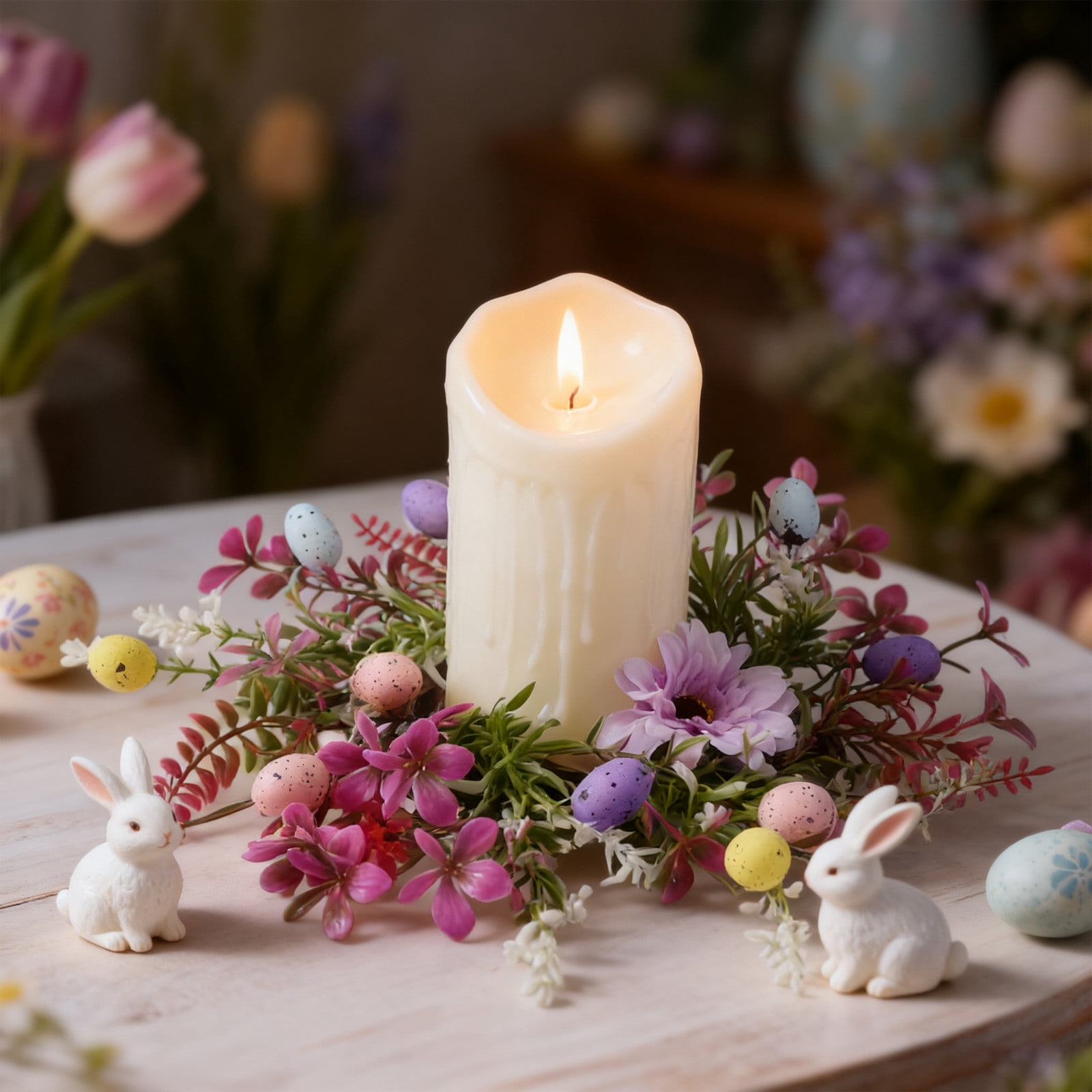 Swiftyle 2 Pcs Easter Resurrection Egg Artificial Wreath Spring Home ...
