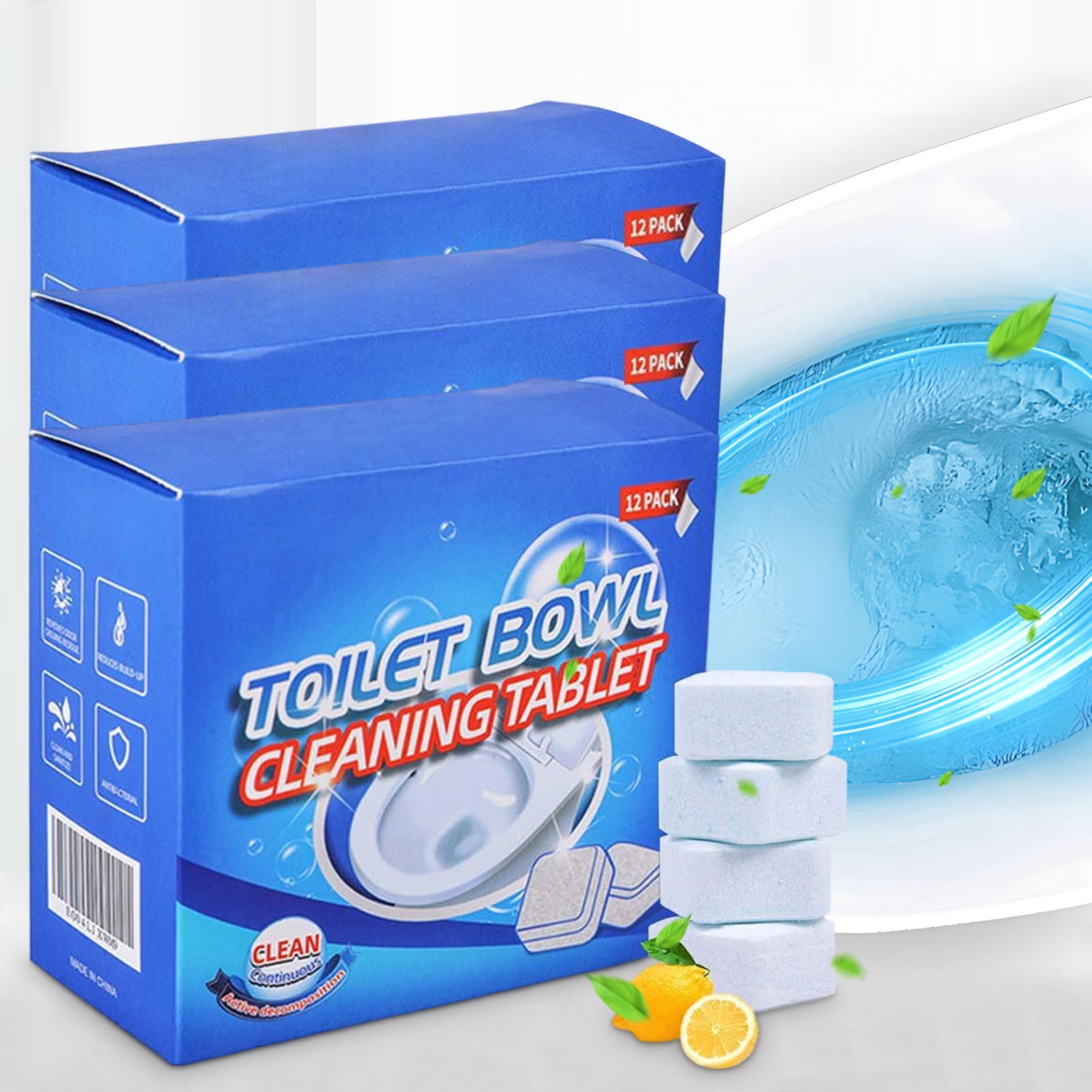 Swiftyle 3 Pcs Toilet Cleaning Tablets Deodorizing Urine Stain Removal ...
