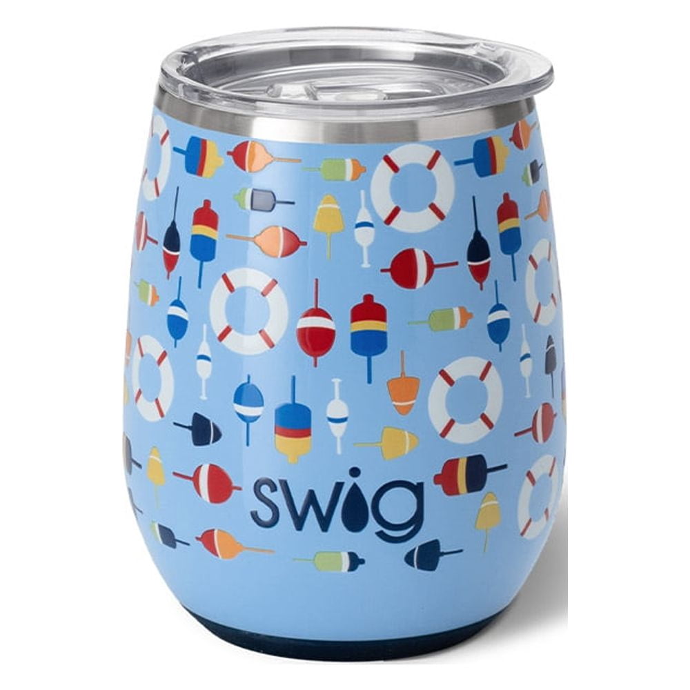 Swig Life 14oz Insulated Stainless Steel Wine Cup, Thermal Travel Lid ...