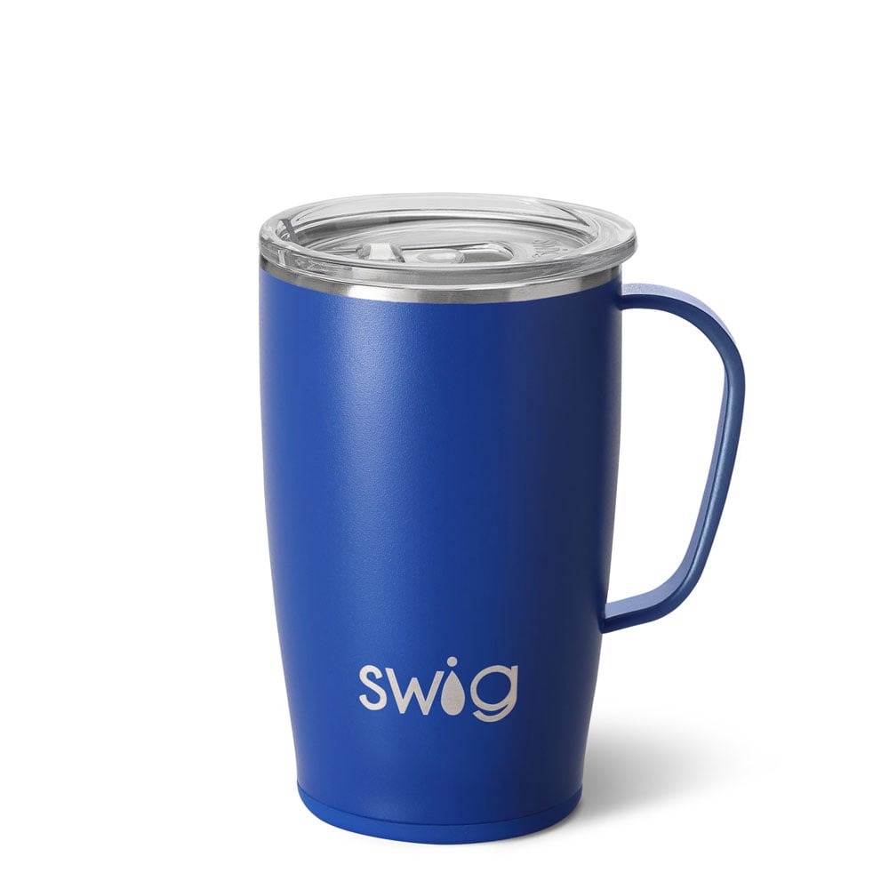 Swig Life 18oz Insulated Stainless Steel Travel Mug with Handle, Non ...