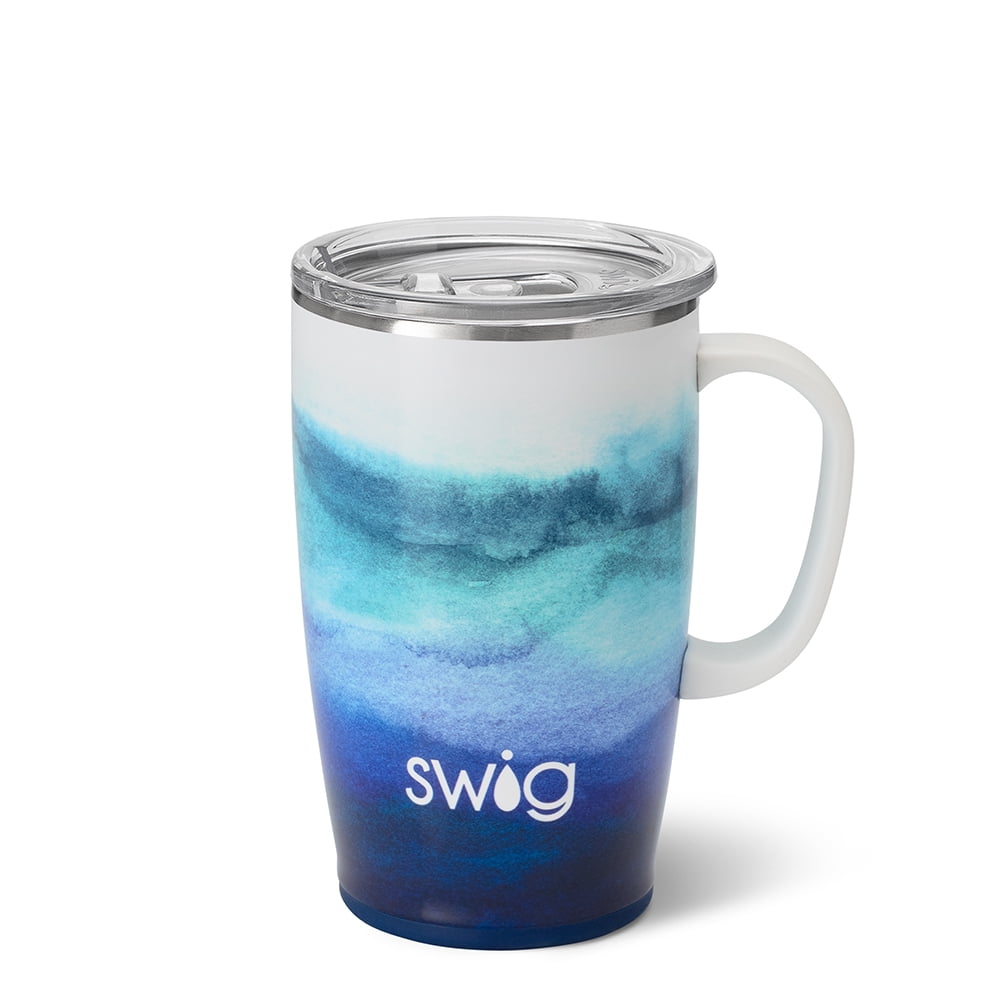 Swig Life 18oz Insulated Travel Mug, Stainless Steel Tumbler with ...