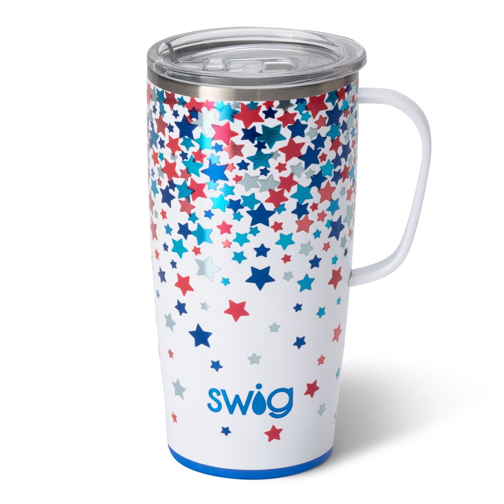 Free Shipping! Swig Life 22oz Travel Mug | Insulated Stainless Steel Tumbler with Handle | Star ...