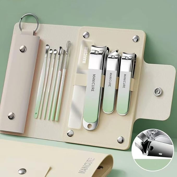 Swilak Stainless Steel Nail Ear Care Set with Fingernail Toenail ...